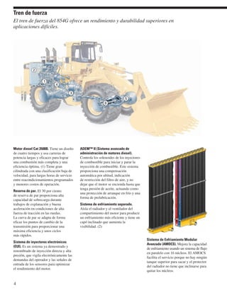 Catalogo de Tractor Topador de Ruedas - 854G CAT (español) | PDF