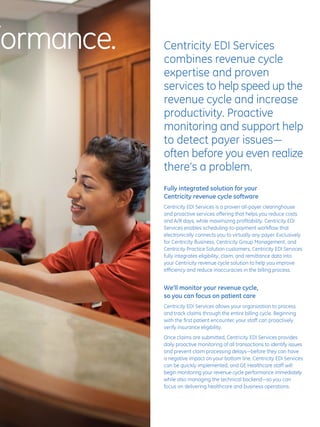 Centricity EDI Services Brochure | PDF