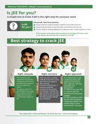 Matrix JEE Academy | PDF
