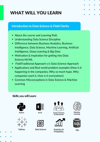 Board Infinity Data Science Brochure - data science learning path | PDF