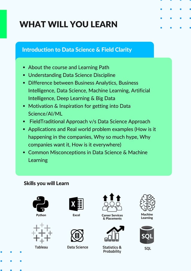 Board Infinity Data Science Brochure - data science learning path | PDF ...