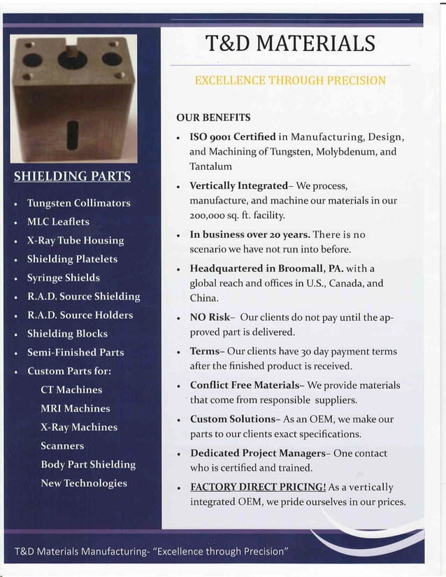 Brochure Medical Tungsten | PDF