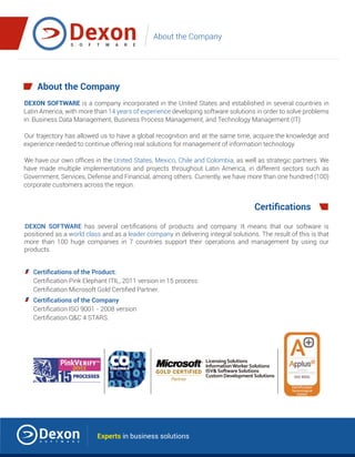 Dexon Brochure | PDF