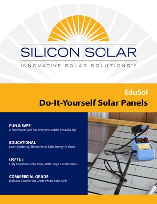 Silicon Solar Brochure - EduSol Pro DIY Solar Panel Kits | PDF