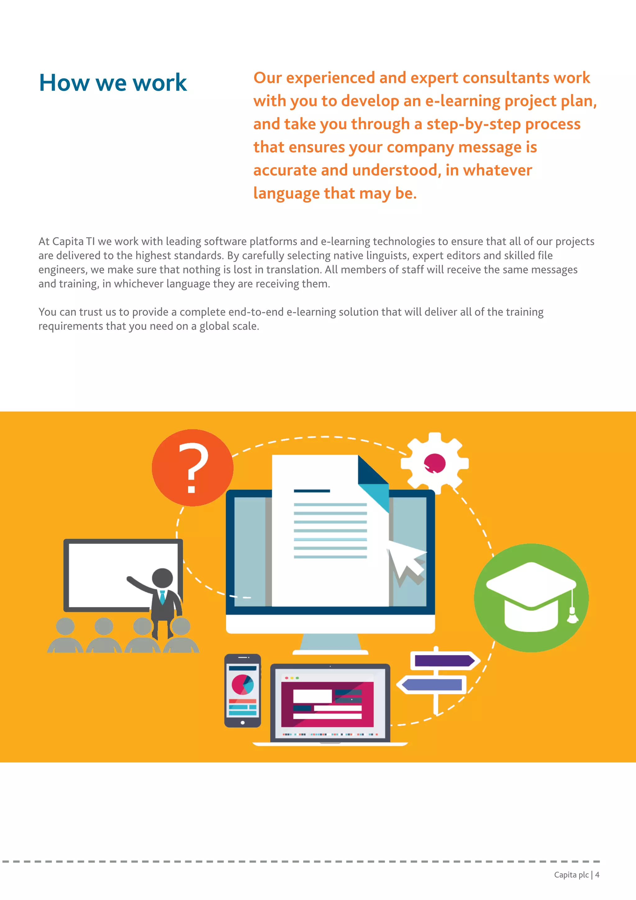 Multilingual training and development. Your global e-learning solution | PDF