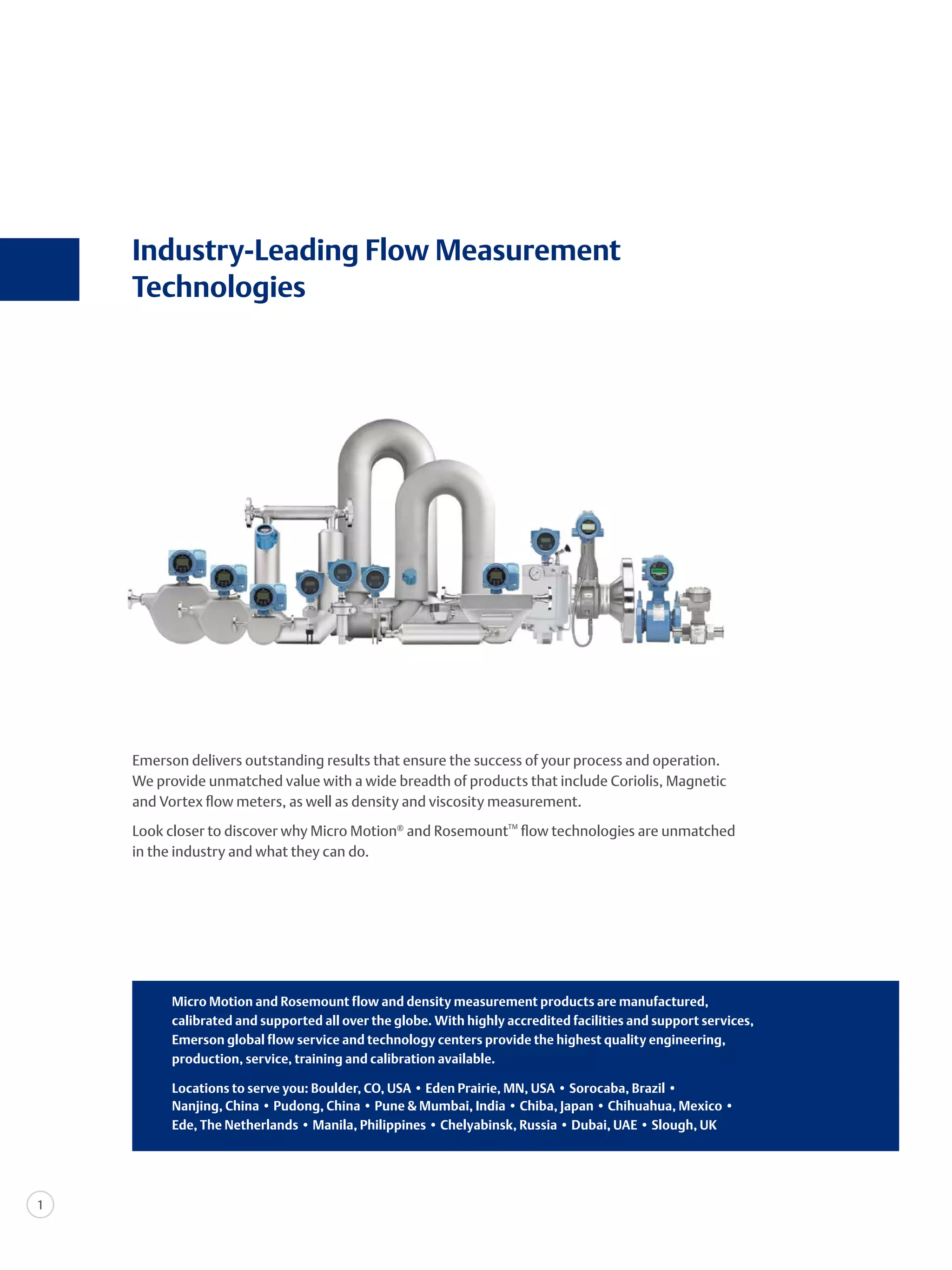 Brochure emerson-flow-density-measurement-micro-motion-en-64622 | PDF ...