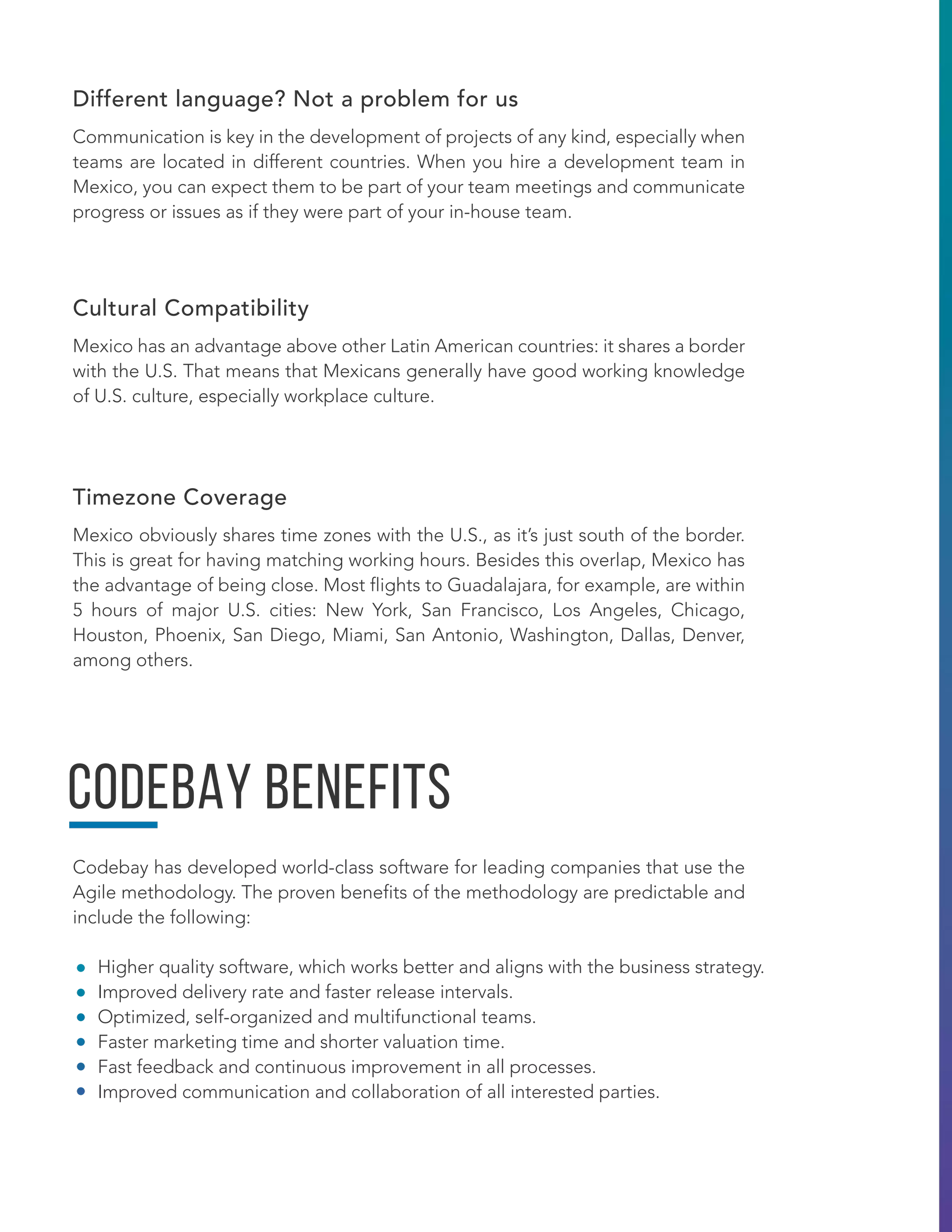 Codebay Brochure for software development | PDF