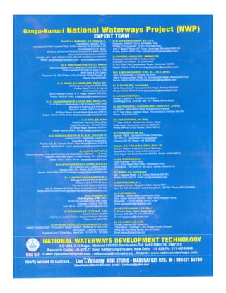 Ganga-Kumari National Waterways Project by Er.A.C.Kamaraj Brochure | PDF