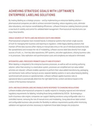 Enterprise Labeling for the Pharmaceutical Industry | PDF