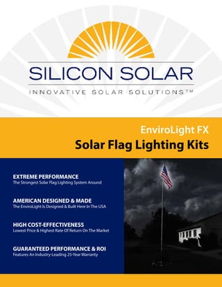 Silicon Solar Brochure - EnviroLight FX Solar Lights | PDF