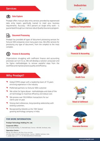 Prodapt Technology - Corporate Profile | PDF