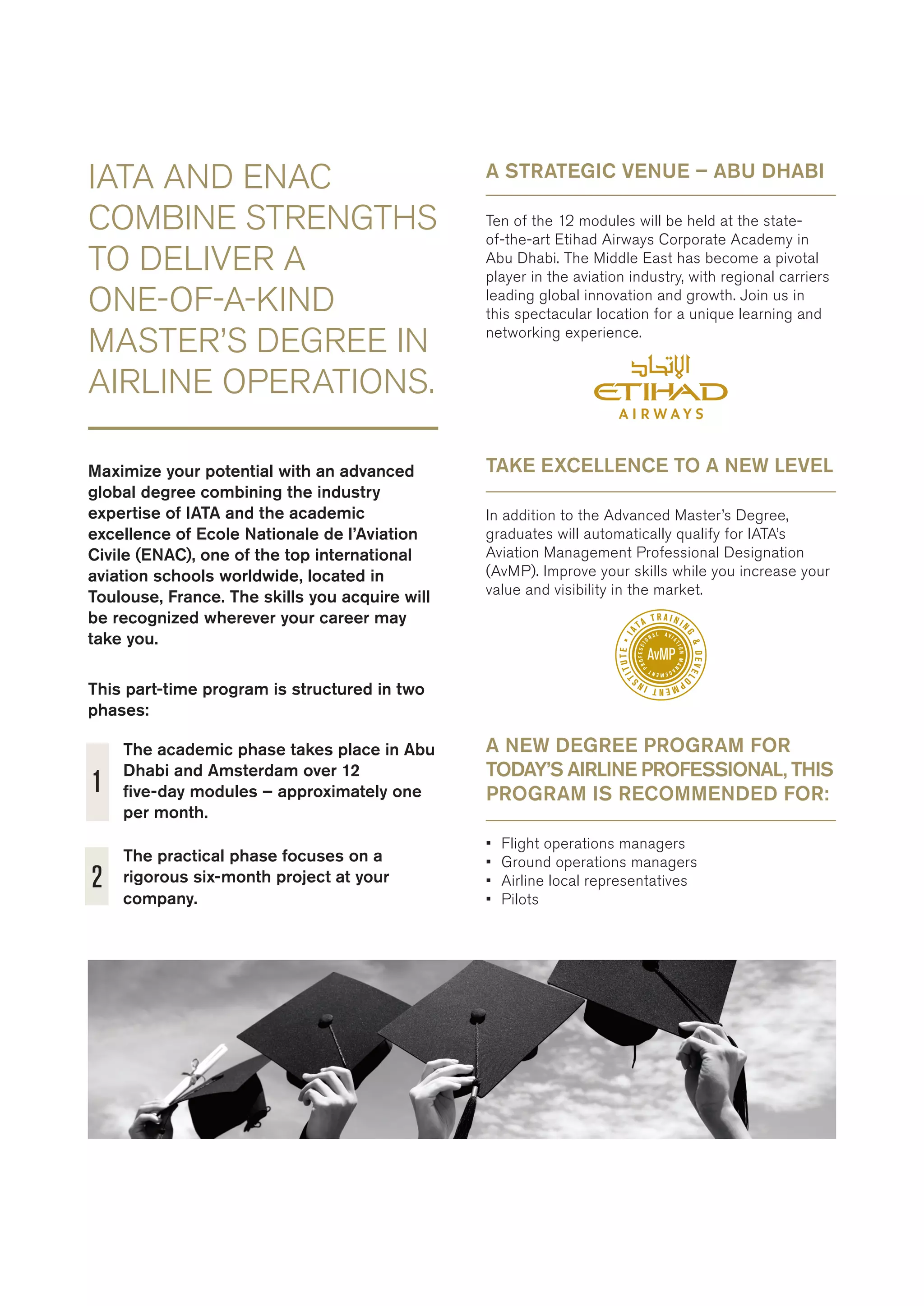 IATA-ENAC Advanced Master in Airline Operations - Program Brochure | PDF