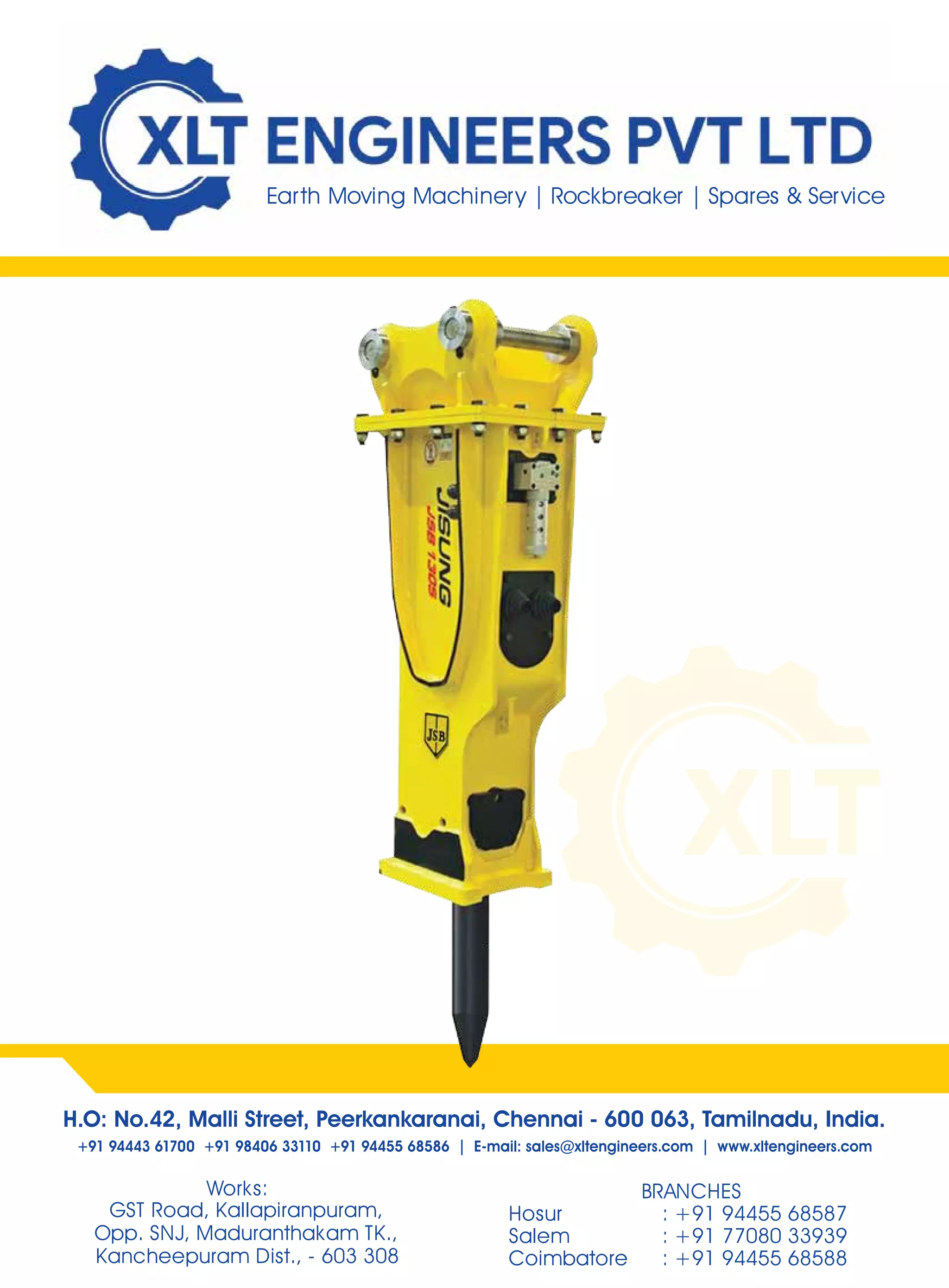 Hydraulic Rock Breaker Spare and Parts | PDF