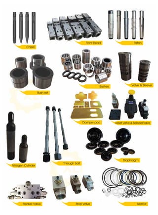 Hydraulic Rock Breaker Spare and Parts | PDF