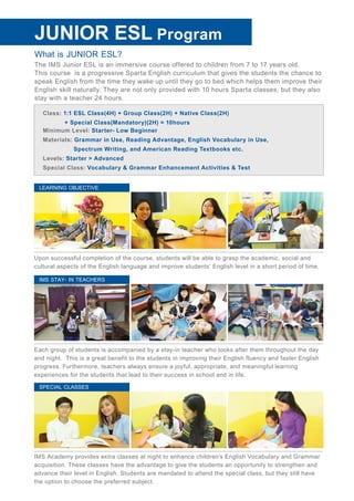 Brochure trường Anh ngữ IMS | PDF