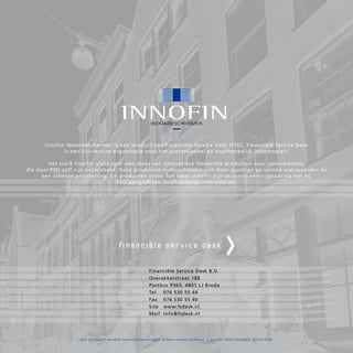 Brochure Innofin Woonbeschermer | PDF