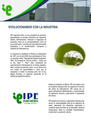 Brochure Ipe Ingenieria | PPTX