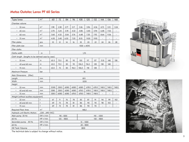 Metso: Outotec Larox PF filter Operation | PDF | Business | Business ...