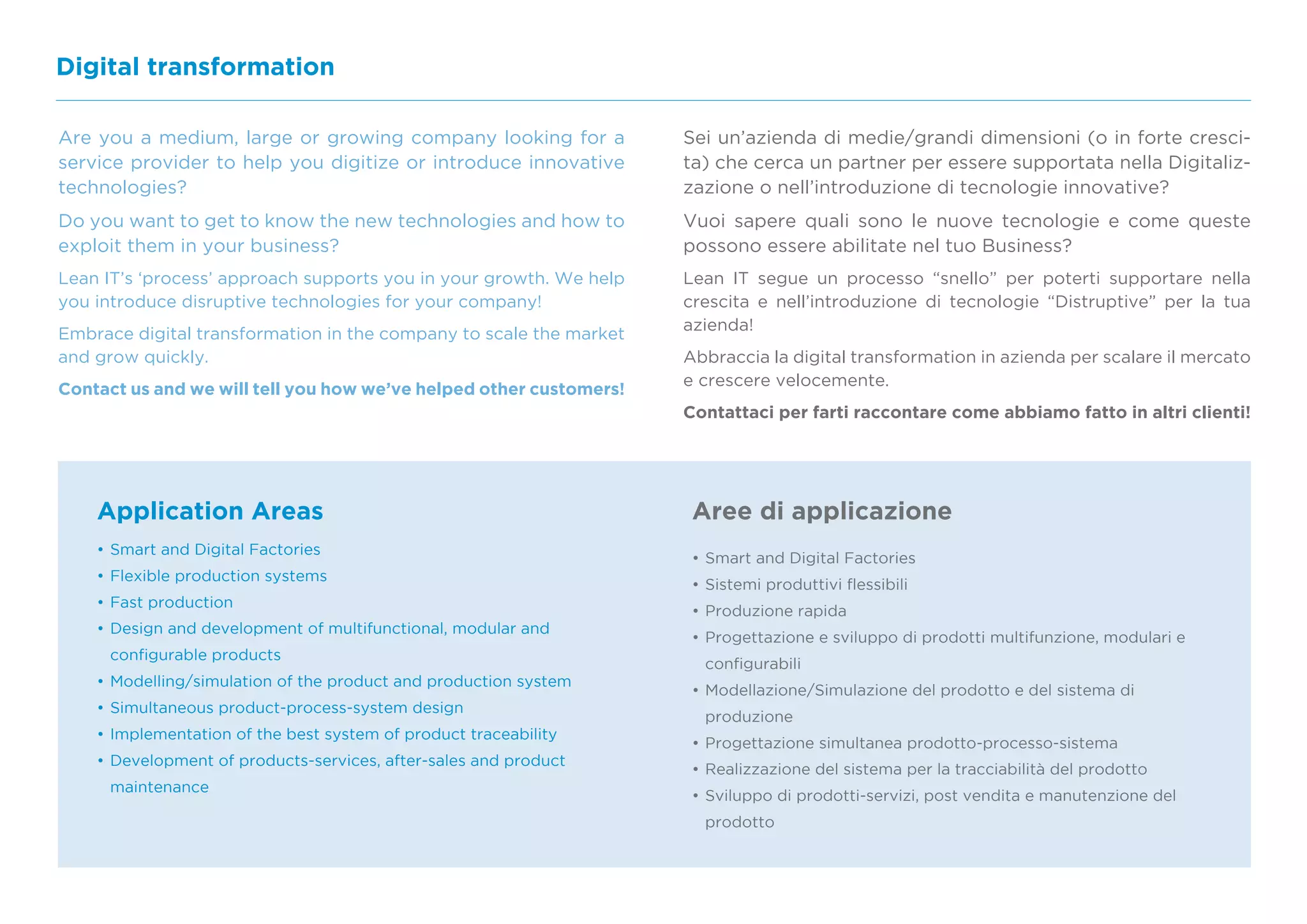 Digital Transformation - Lean It Consulting | PPT