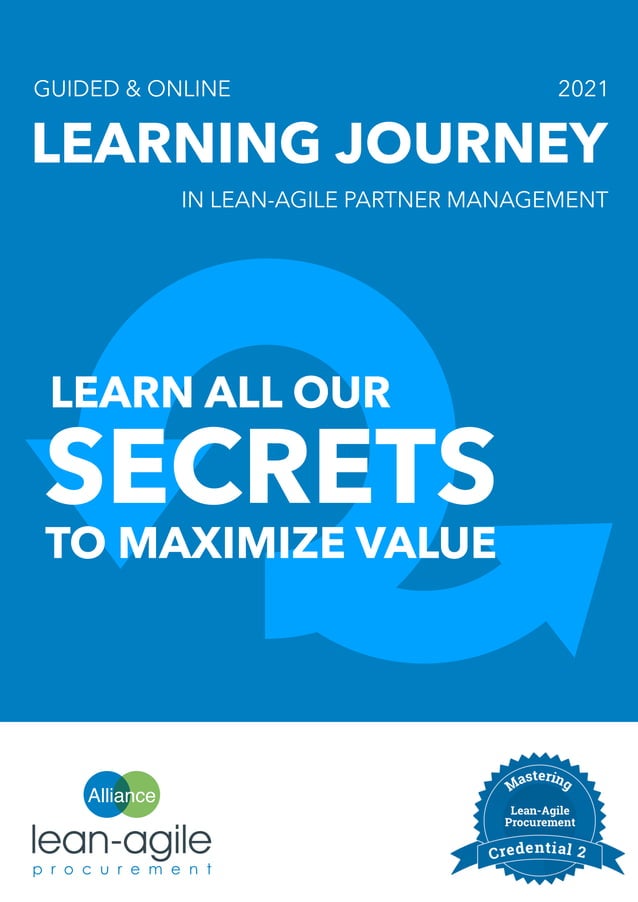 Brochure - Learning Journey Mastering Lean-Agile Procurement (Credential2) | PDF