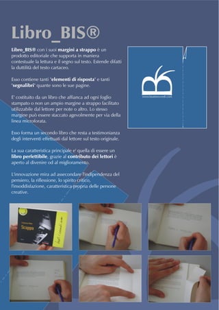 Brochure Libro Bis - un progetto editoriale innovativo! | PDF | Books and Literature