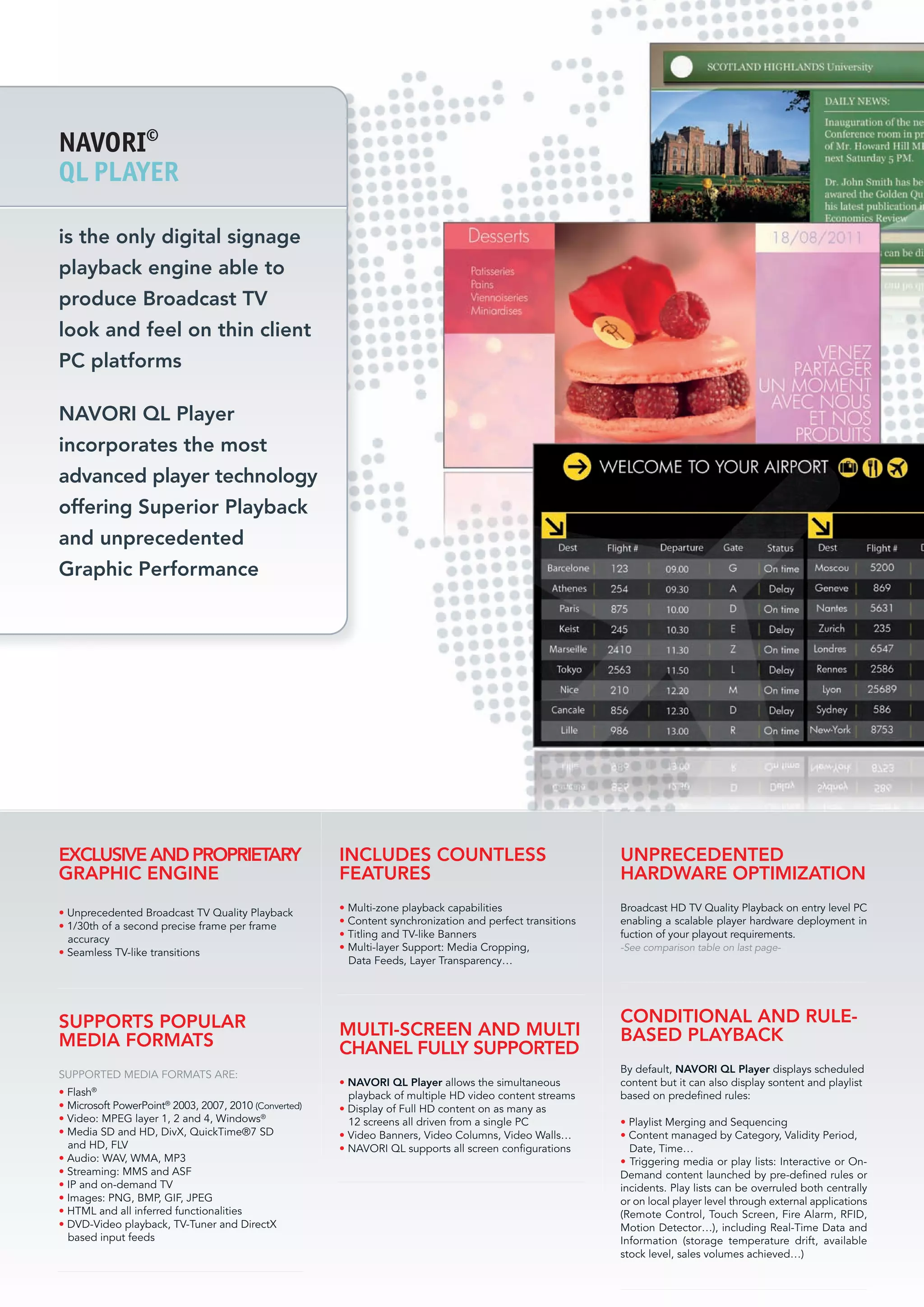 Brochure NAVORI QL Player | PDF