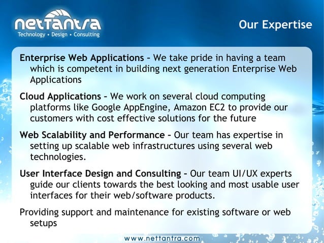 NetTantra Web Development Brochure | PPT