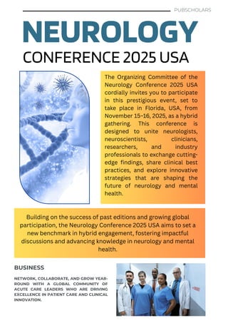 Neurology Conference 2025 - Join prestigious Event | PDF