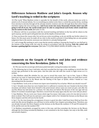 Brochure - NEW REVELATION - Lord’s revelations about the gospels | PDF