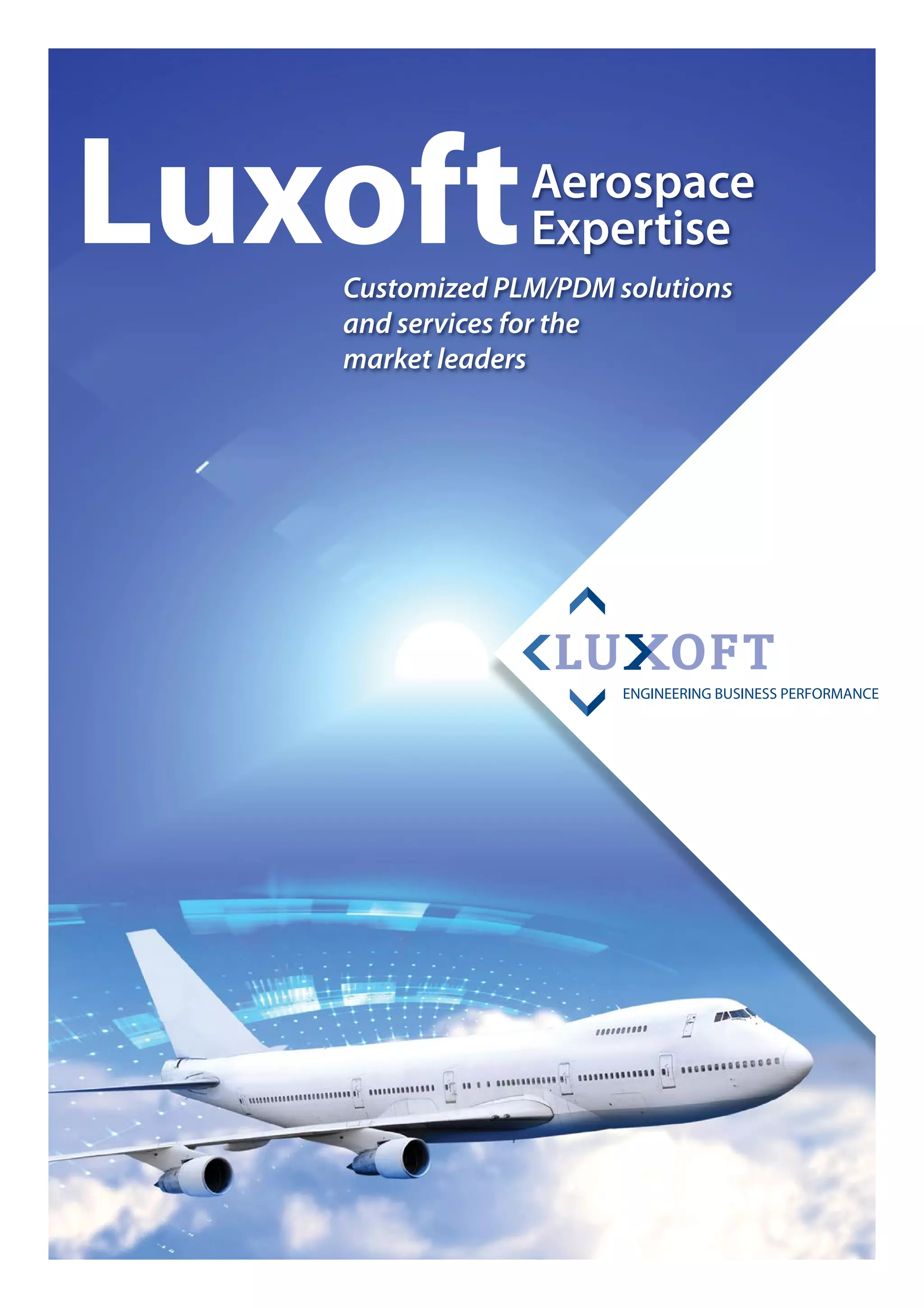Brochure of luxoft aerospace expertise by luxoft software engineering | PDF
