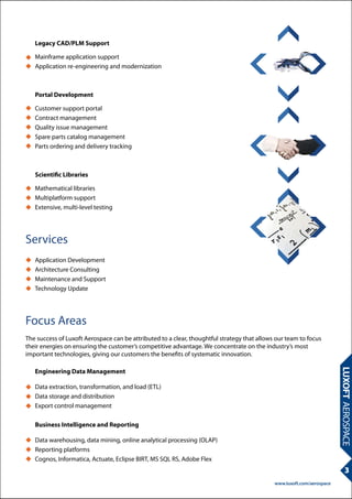 Brochure of luxoft aerospace expertise by luxoft software engineering | PDF