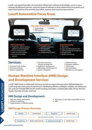 Brochure of luxoft automotive software by luxoft software development | PDF