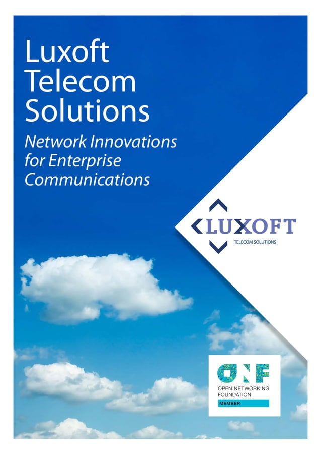 Brochure of Luxoft telecom solutions by Luxoft software development | PDF
