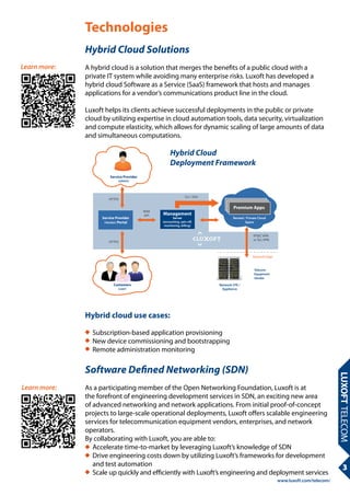 Brochure of Luxoft telecom solutions by Luxoft software development | PDF