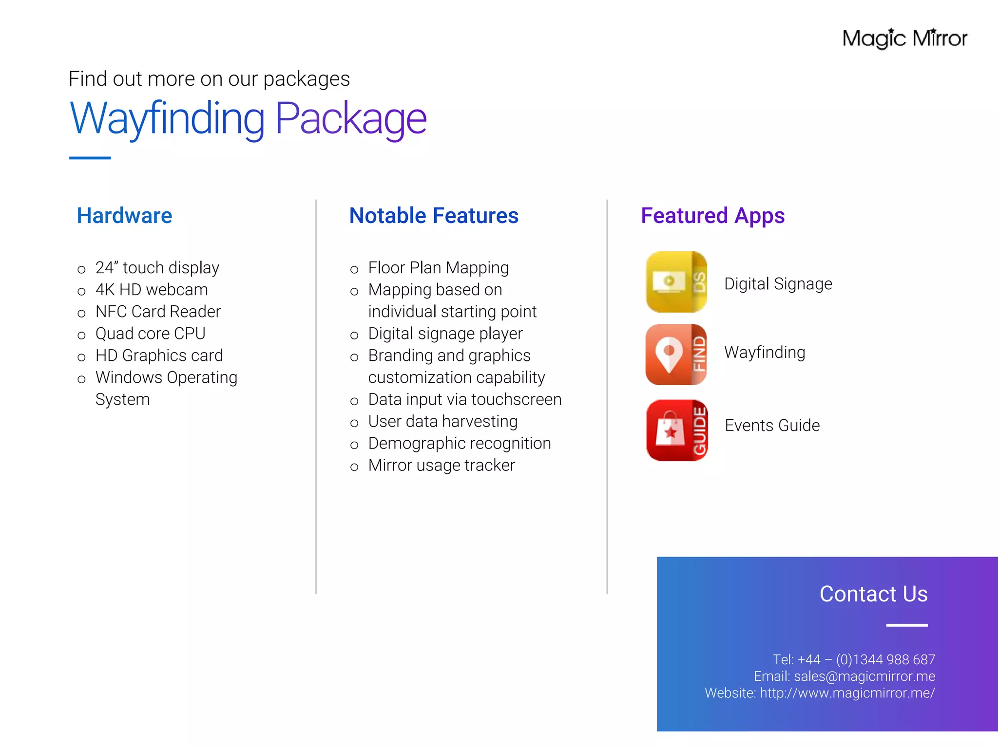 Brochure of Wayfinding Kiosk | PDF