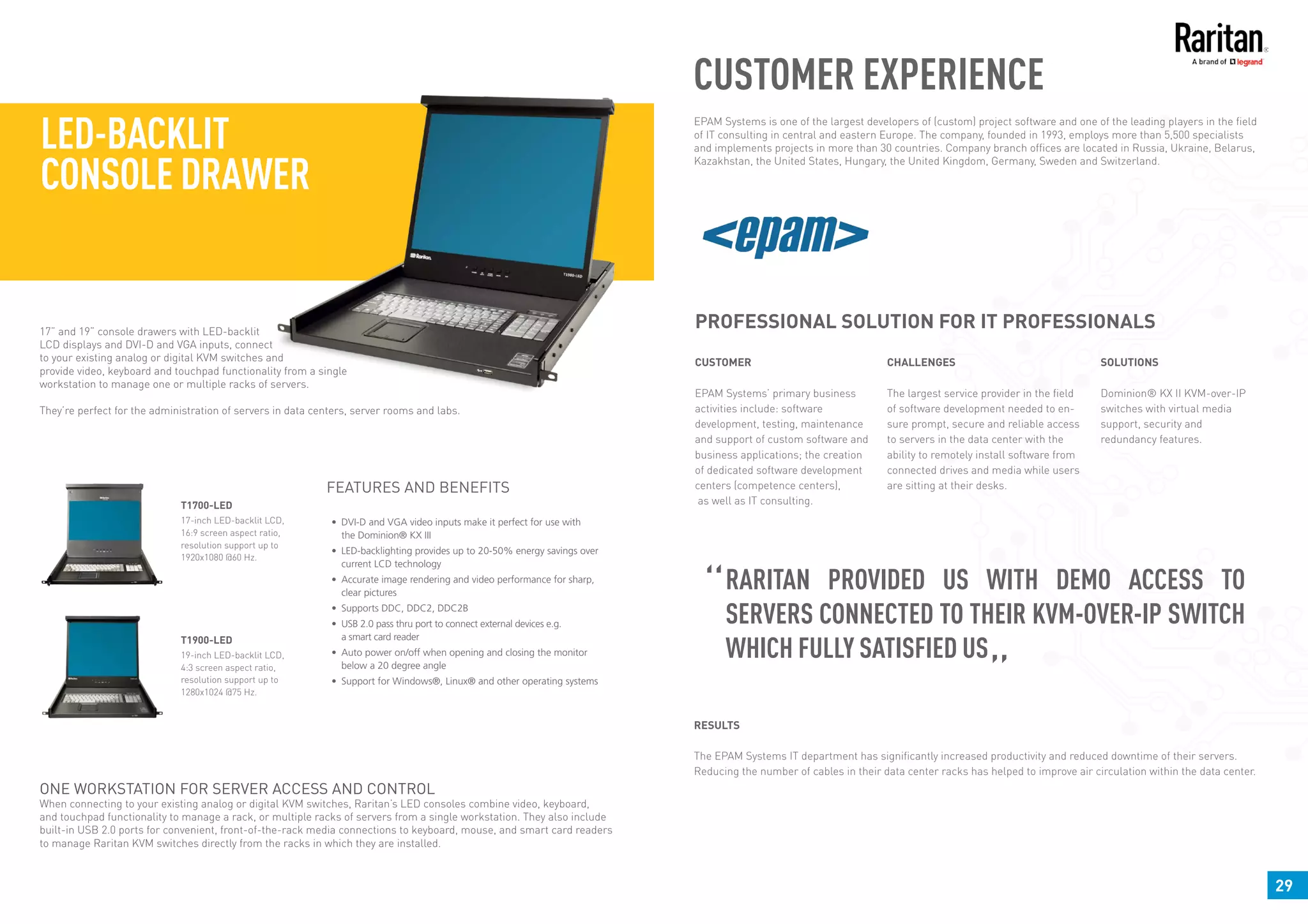 Brochure: Raritan Product Catalog 2016 | PDF