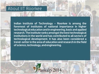 SANKALP, IIT ROORKEE | PDF