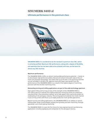 Brochure sinumerik | PDF