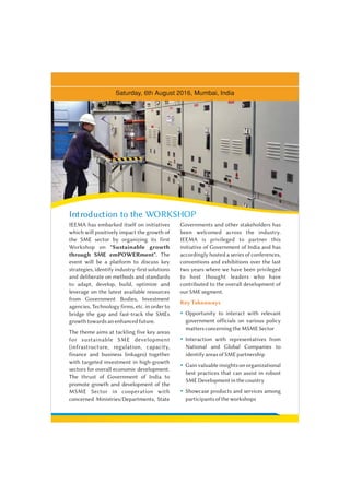 Brochure sme workshop 06 aug-2016 | PDF