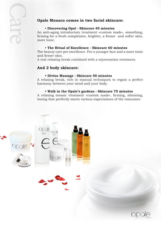 OPALE MONACO SPA NATURAL BEAUTY | PDF