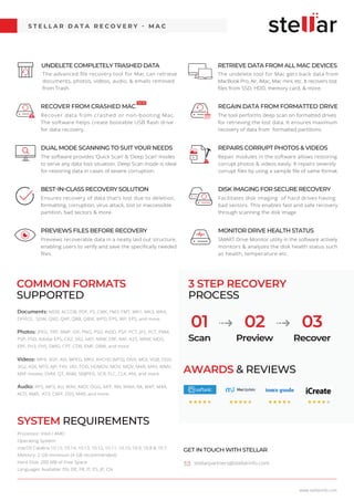 Brochure - Stellar Data Recovery Premium for Mac | PDF