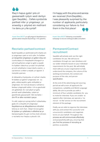 Llyfryn Swyddle Brochure | PDF