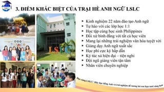 Brochure trại hè trường Anh ngữ LSLC 2019 | PDF