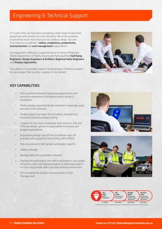 Coates Hire - Trench Shoring Solutions | PDF