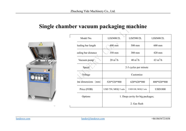 Brochure - Vacuum packaging machines.pdf | Home Appliances | Home & Garden