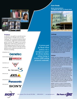 SIGNET Electronic Systems Company Brochure | PDF