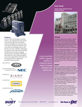 SIGNET Electronic Systems Company Brochure | PDF