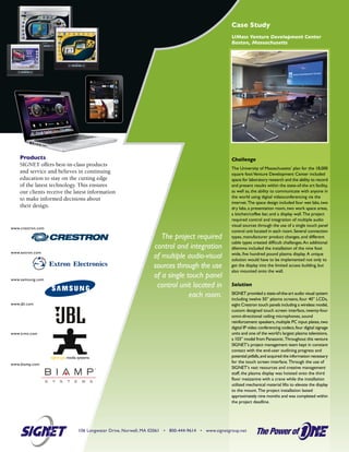 SIGNET Electronic Systems Company Brochure | PDF