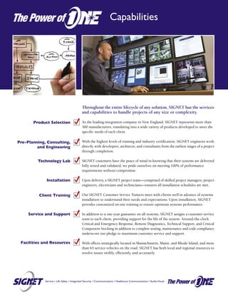 SIGNET Electronic Systems Company Brochure | PDF