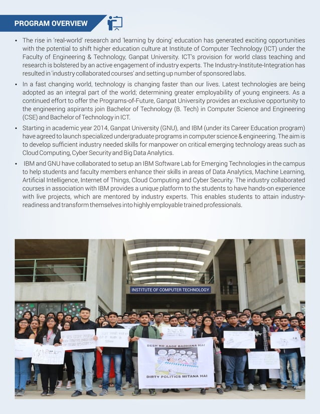 Institute of Computer Technology Brochure | PDF